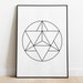 Metatron Cube Wall Art Sacred Geometry Print Metatron Print Metatron's ...