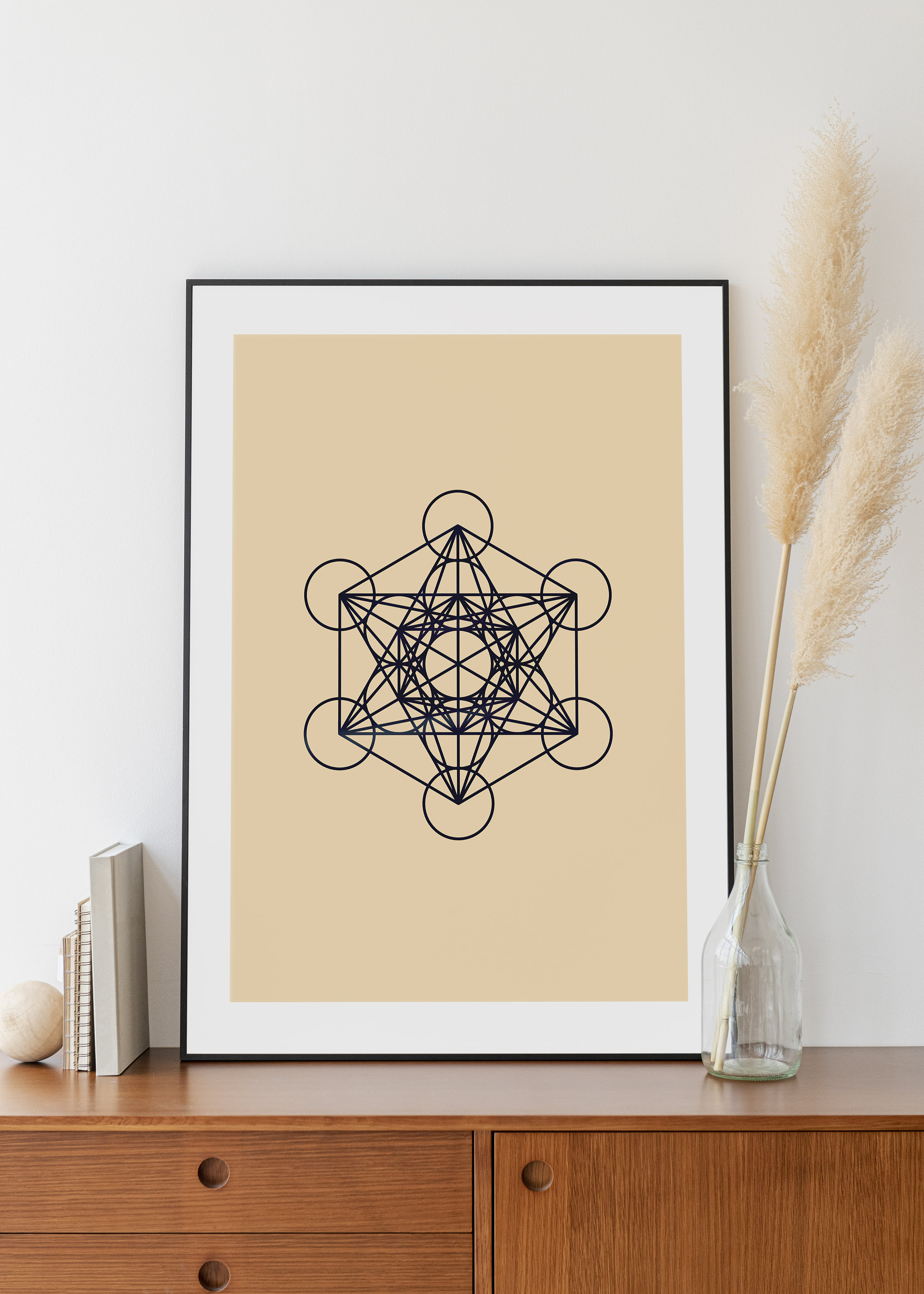 Metatron Cube Wall Art | Sacred Geometry Print | Metatron Print ...