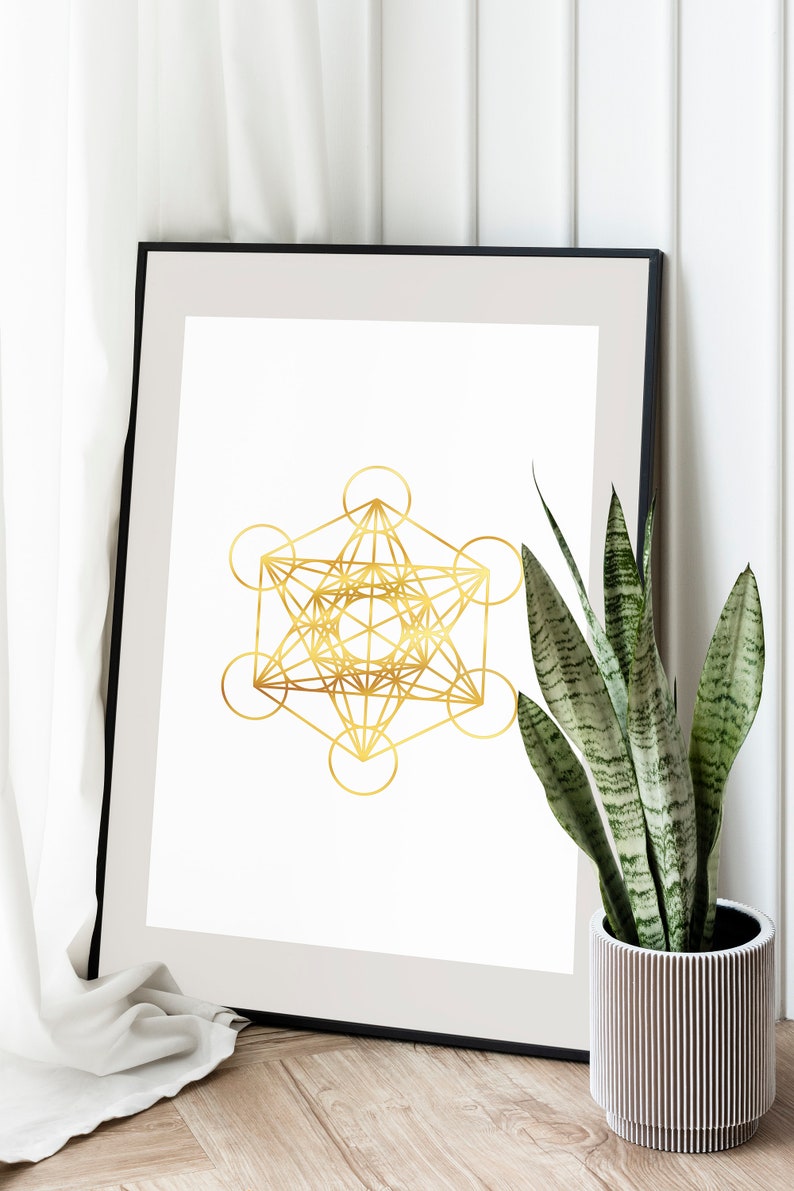Metatron Print | Metatron Cube Poster | Sacred Geometry Wall Art ...