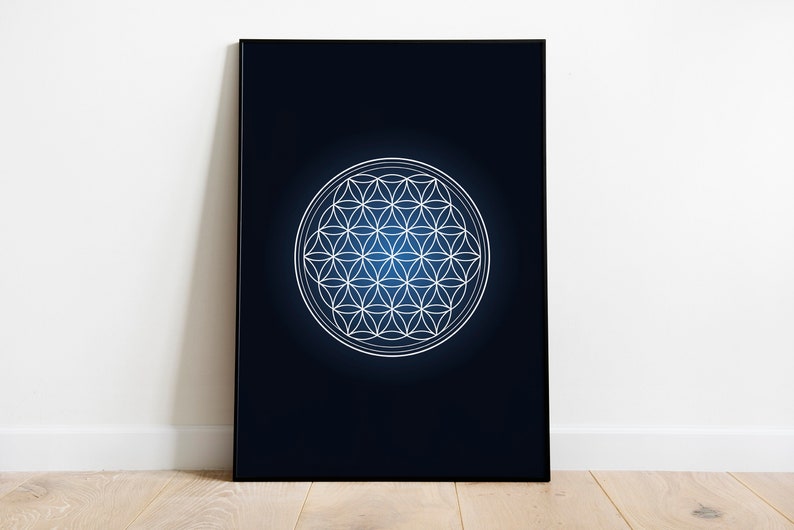 Flower of Life Wall Art | Sacred Geometry Wall Art | Flower of Life ...