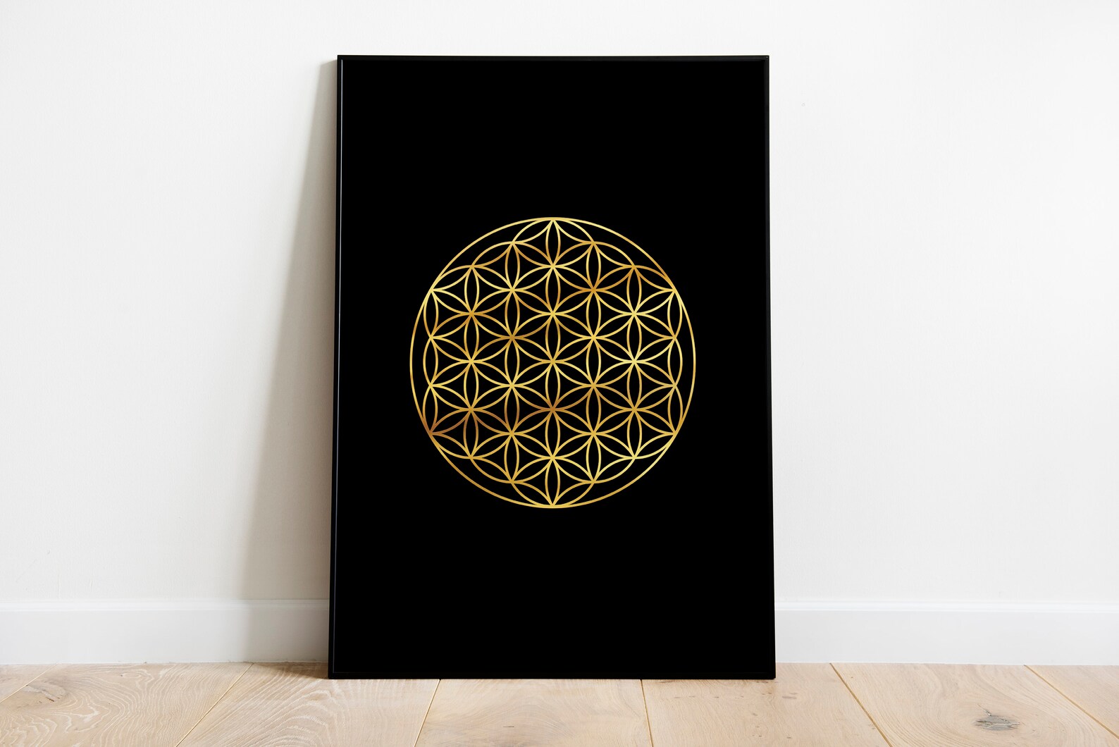 Sacred Geometry Wall Art Set, Set of 4 Prints, Flower of Life Print ...