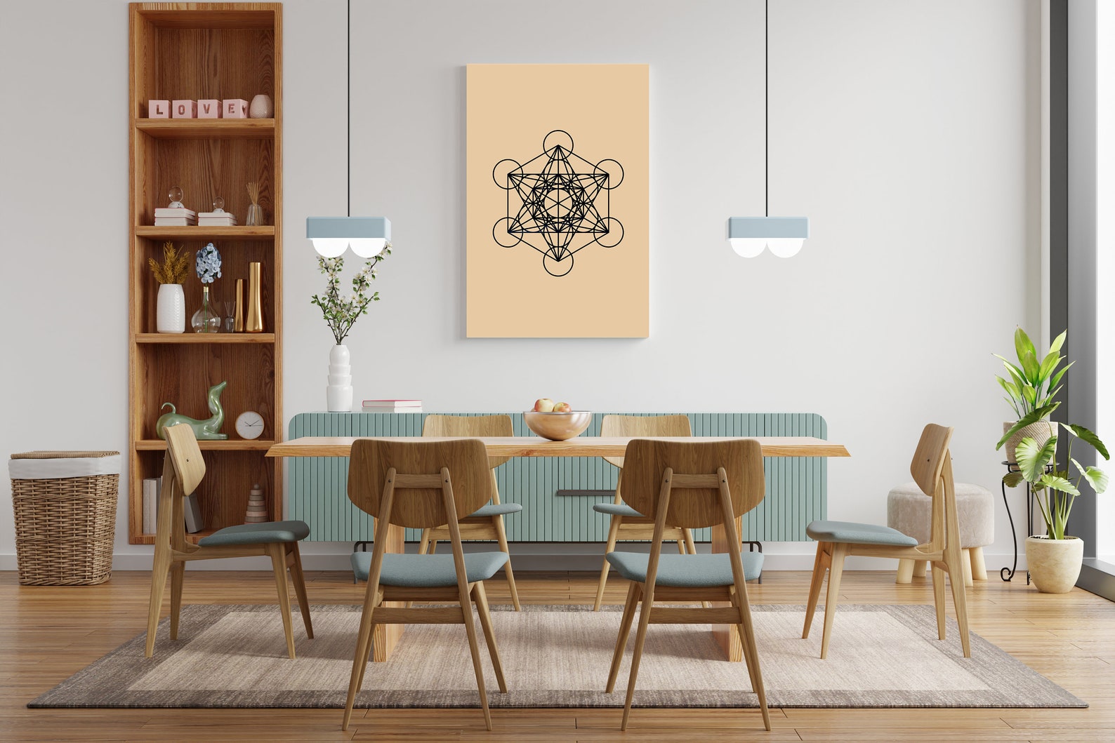 Metatron Cube Wall Art | Sacred Geometry Print | Metatron Print ...