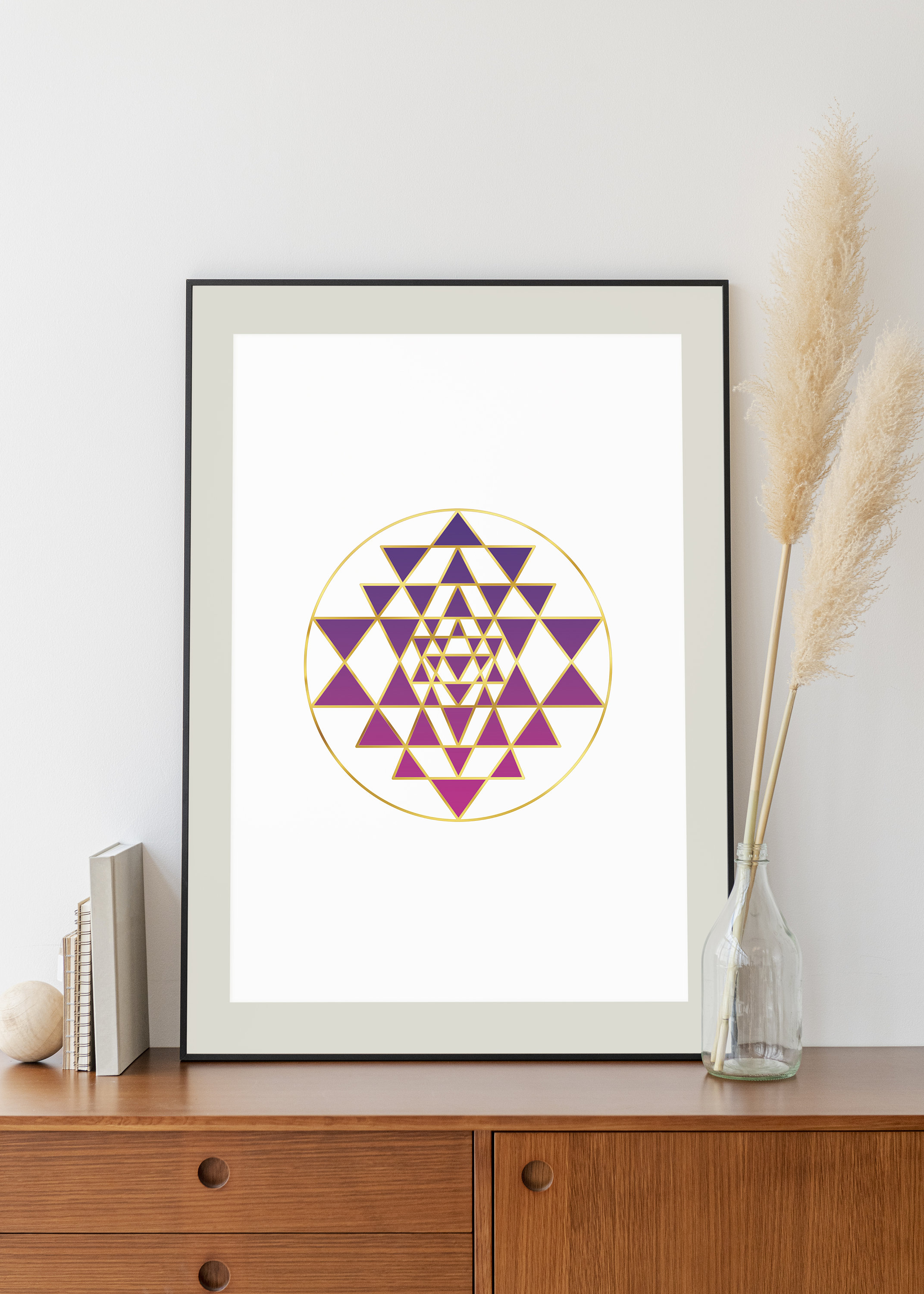Sri Yantra Wall Art Sacred Geometry Wall Art Sri Yantra Print Sacred ...