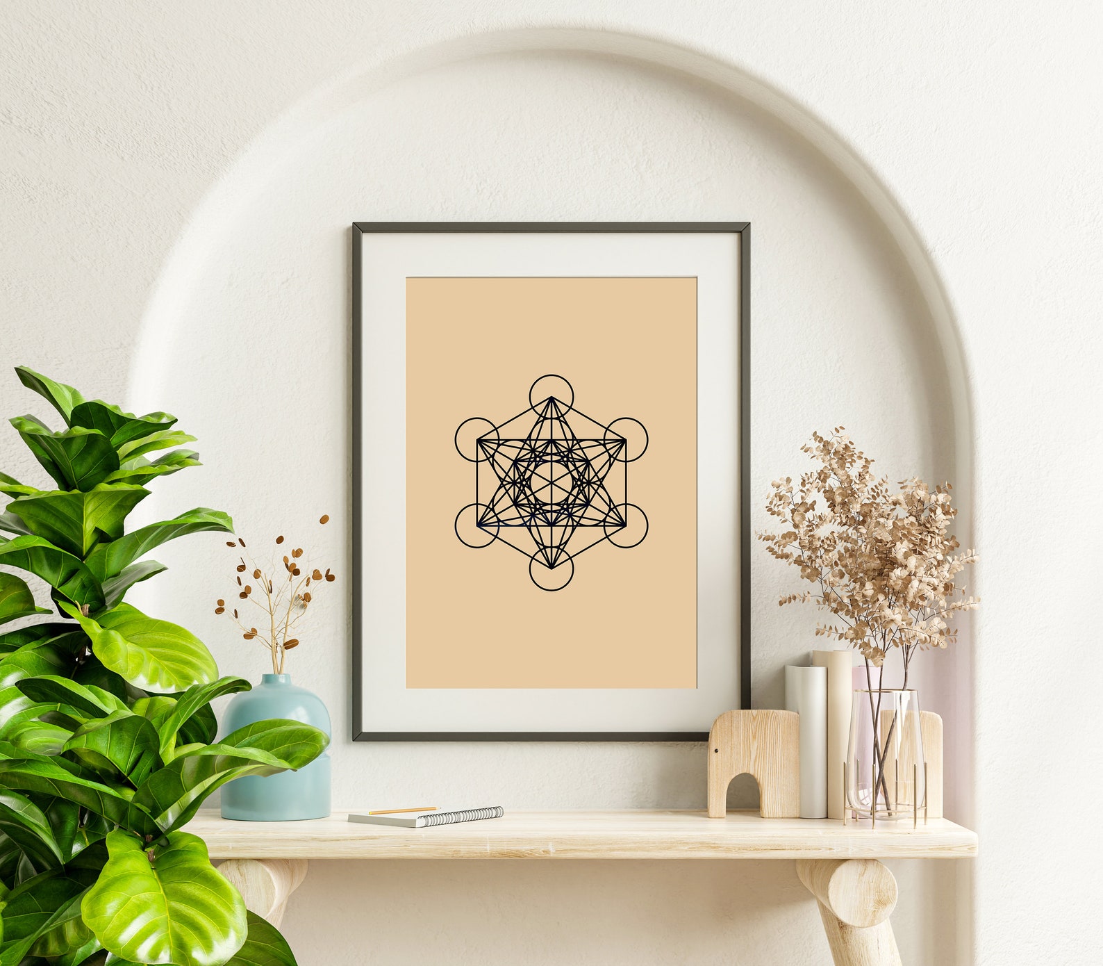 Metatron Cube Wall Art | Sacred Geometry Print | Metatron Print ...