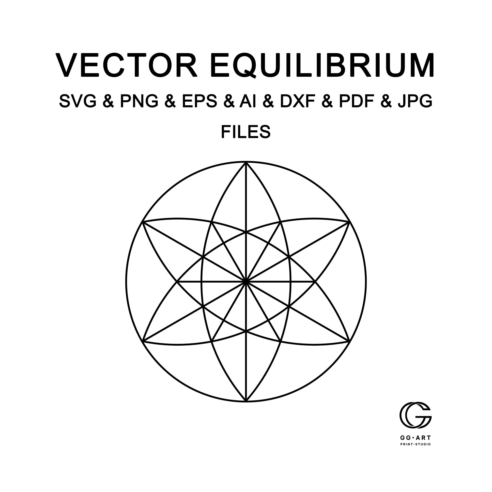 Vector Equilibrium Svg, Sacred Geometry Svg, Vector Equilibrium Laser ...