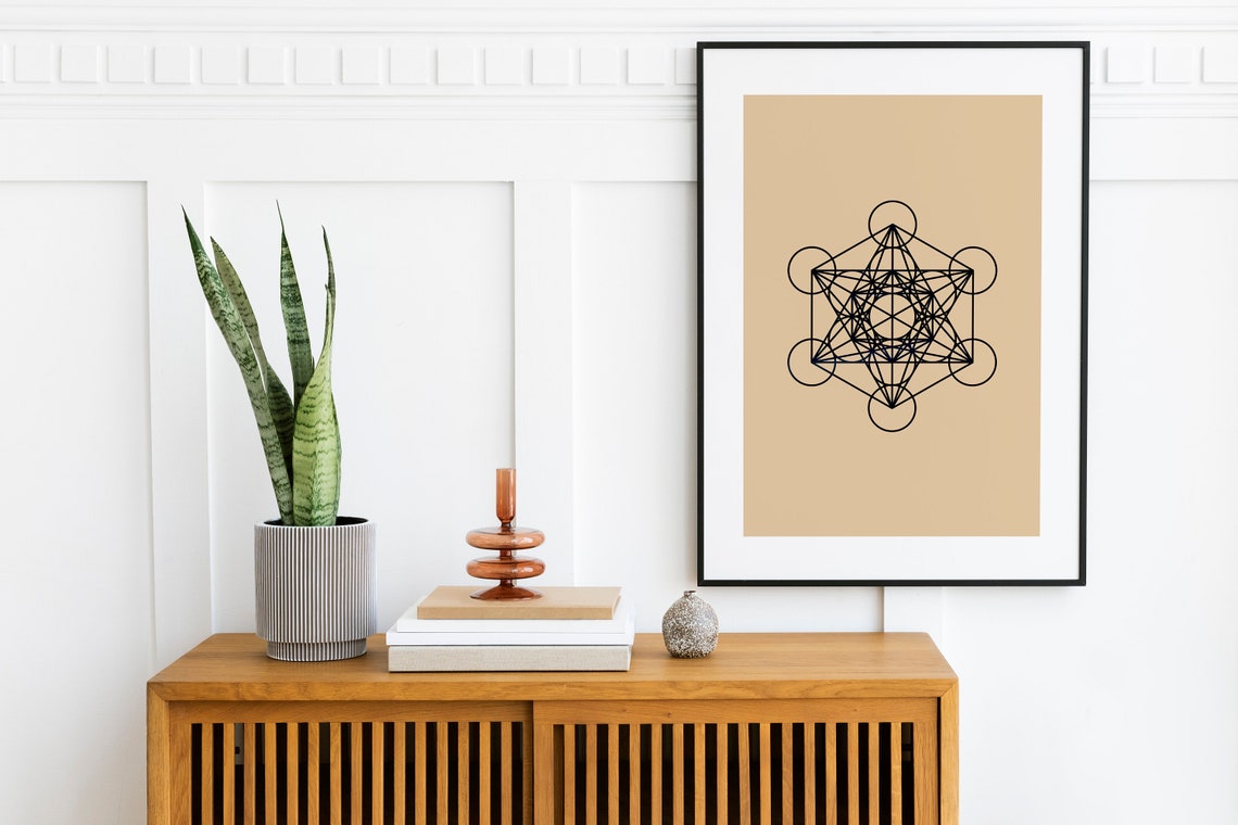 Metatron Cube Wall Art | Sacred Geometry Print | Metatron Print ...