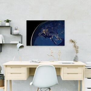 Earth Print, World Map Wall Art, Printable World Map, Earth Wall Art ...