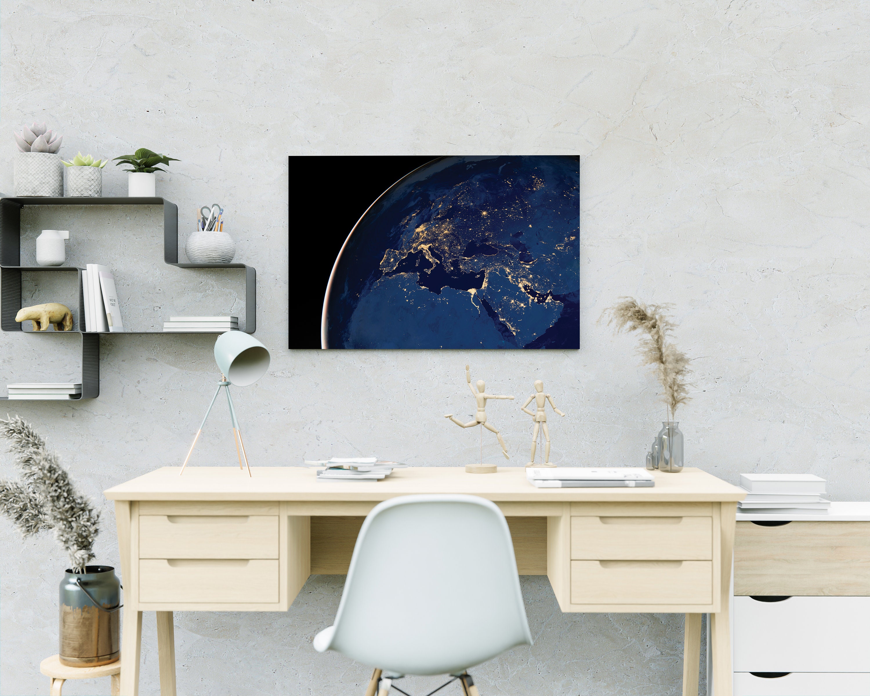 Earth Print, World Map Wall Art, Printable World Map, Earth Wall Art ...
