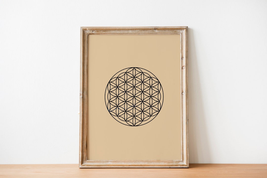 Flower of Life Print | Sacred Geometry Wall Art | Flower of Life Wall ...