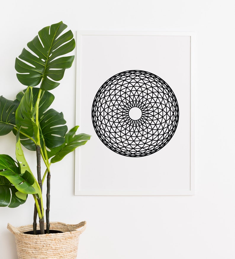 Torus Yantra Wall Art | Sacred Geometry Wall Art | Torus Print | Sacred ...