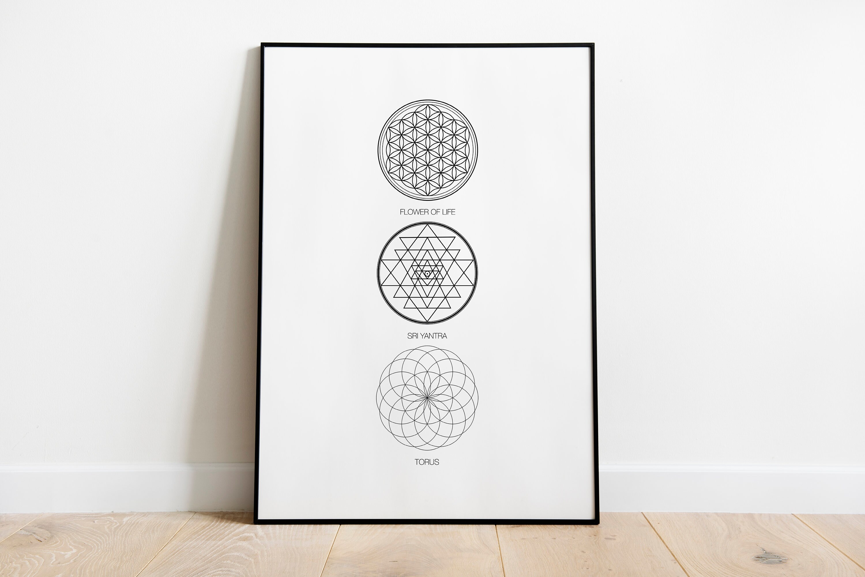 Sacred Geometry Wall Art, Spiritual Wall Decor, Geometric Wall Art ...