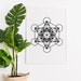 Metatron Cube Wall Art Sacred Geometry Print Metatron Print Metatron's ...