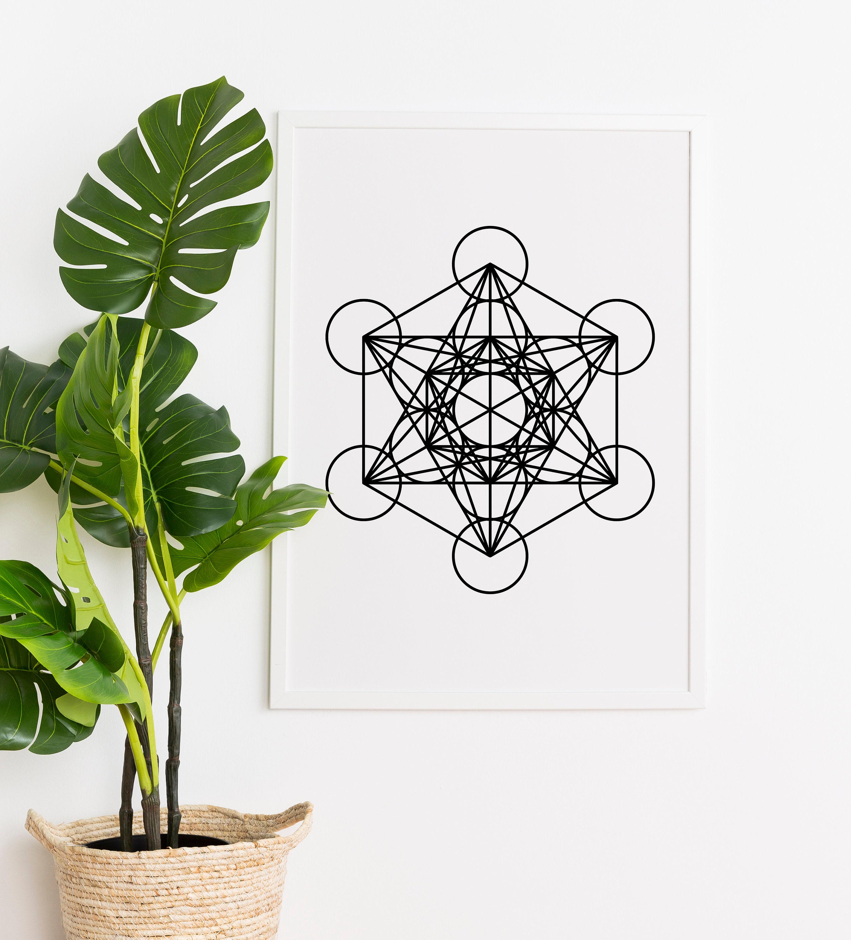 Metatron Cube Wall Art | Sacred Geometry Print | Metatron Print ...