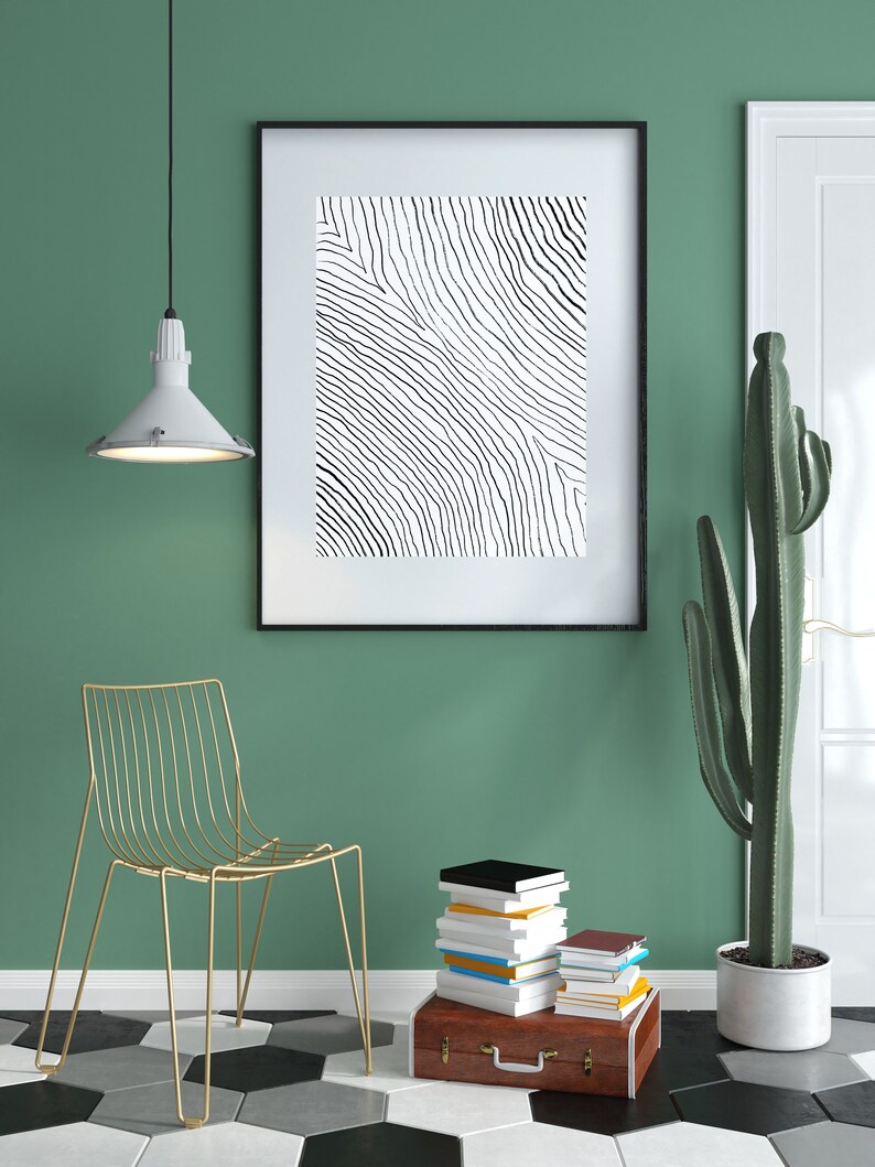 Minimalist Line Art, Abstract Line Art, Black and White Prints, Line ...