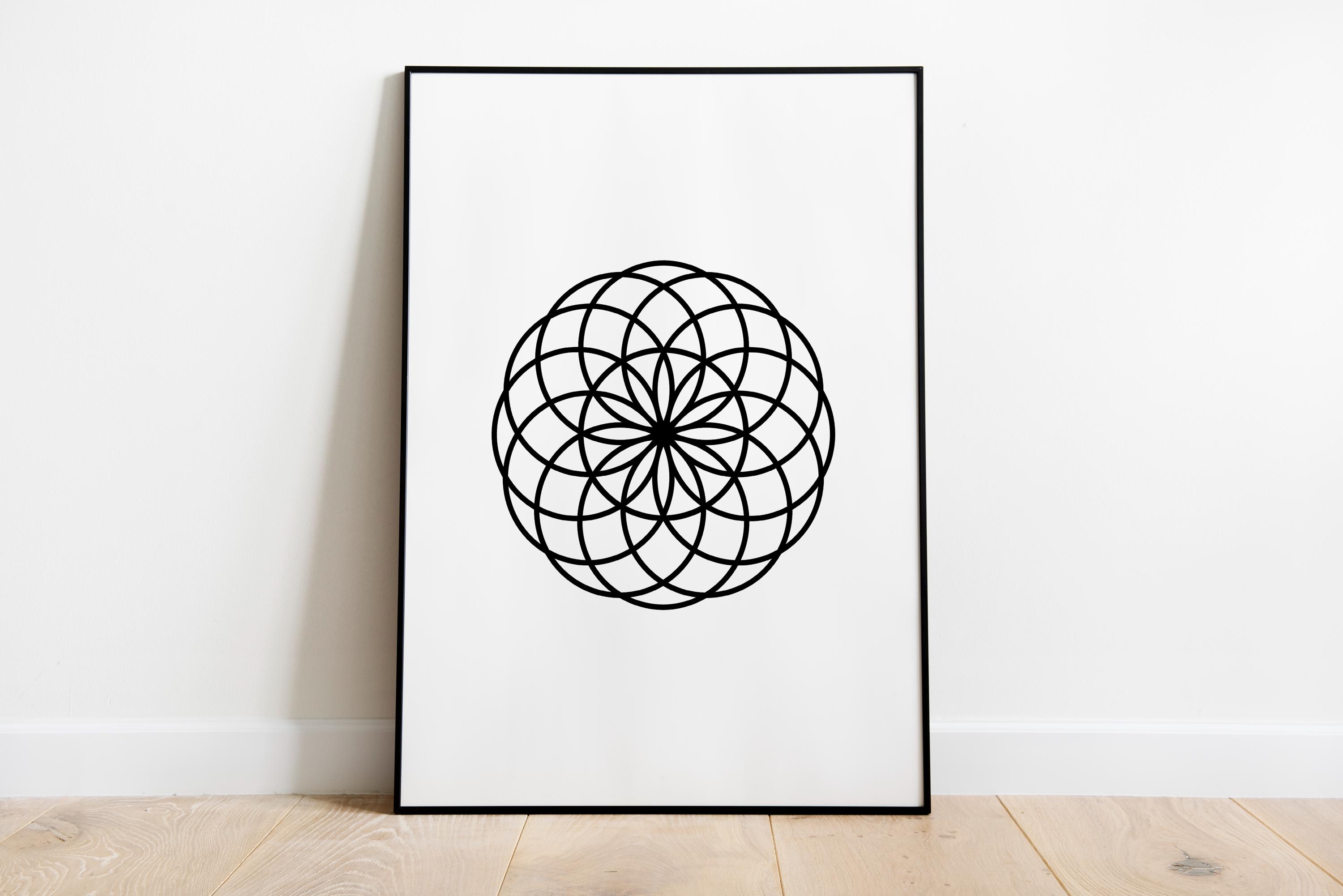 Torus Symbol Svg, Sacred Geometry Svg, Torus Yantra Vector, Torus Cut ...