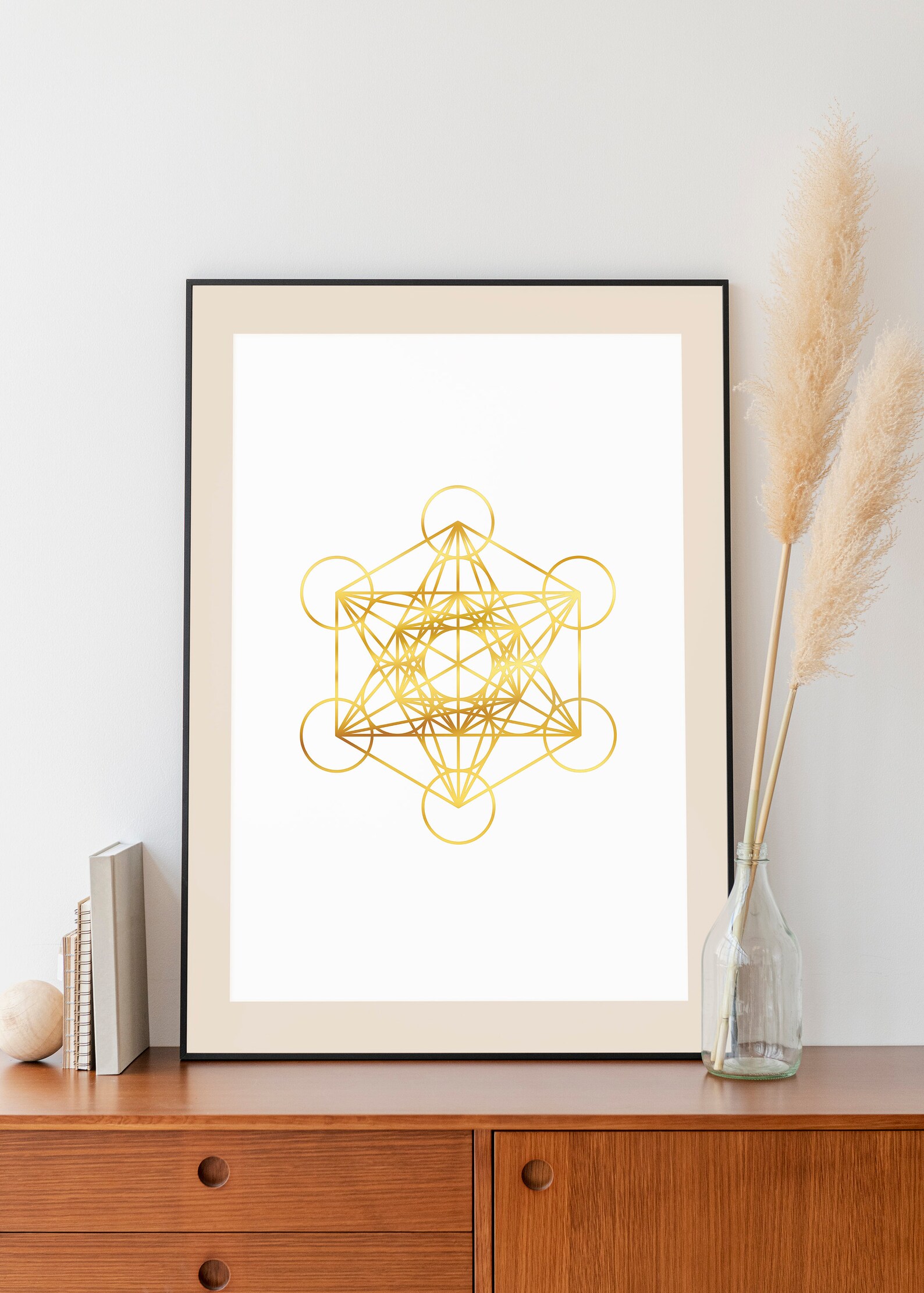 Metatron Print | Metatron Cube Poster | Sacred Geometry Wall Art ...