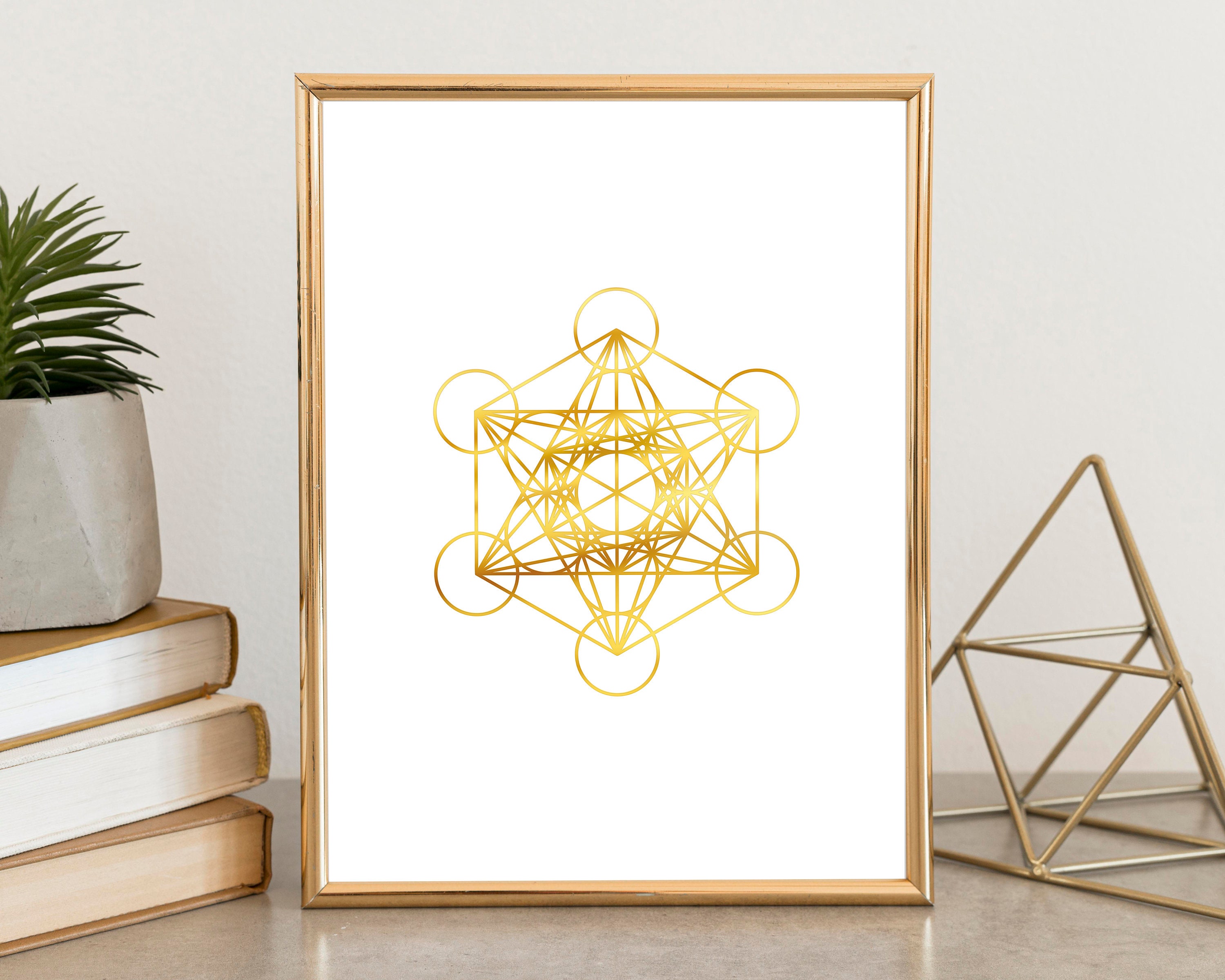Metatron Print | Metatron Cube Poster | Sacred Geometry Wall Art ...