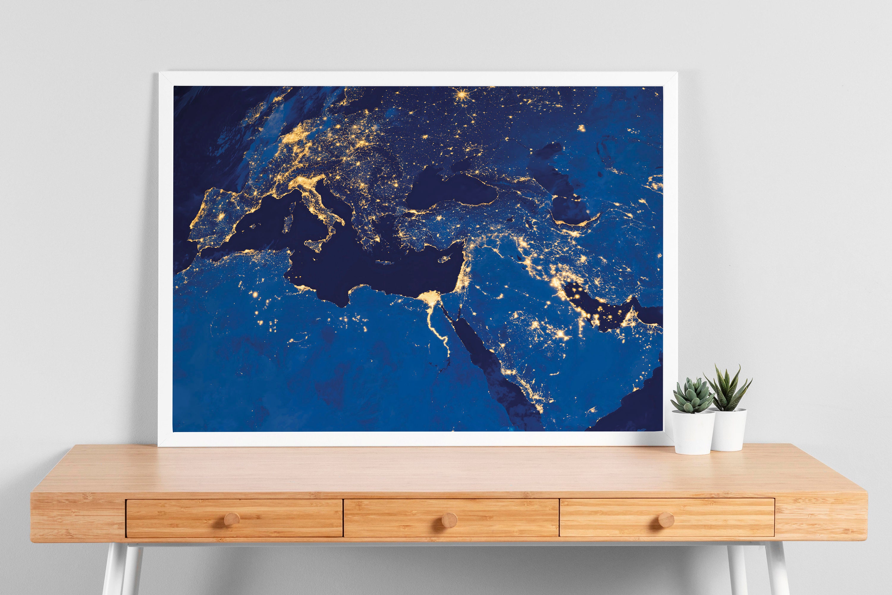 World Map Print Large World Map Earth Print NASA Print - Etsy