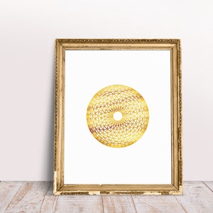Torus Print | Torus Wall Art | Sacred Geometry Wall Art | Sacred ...
