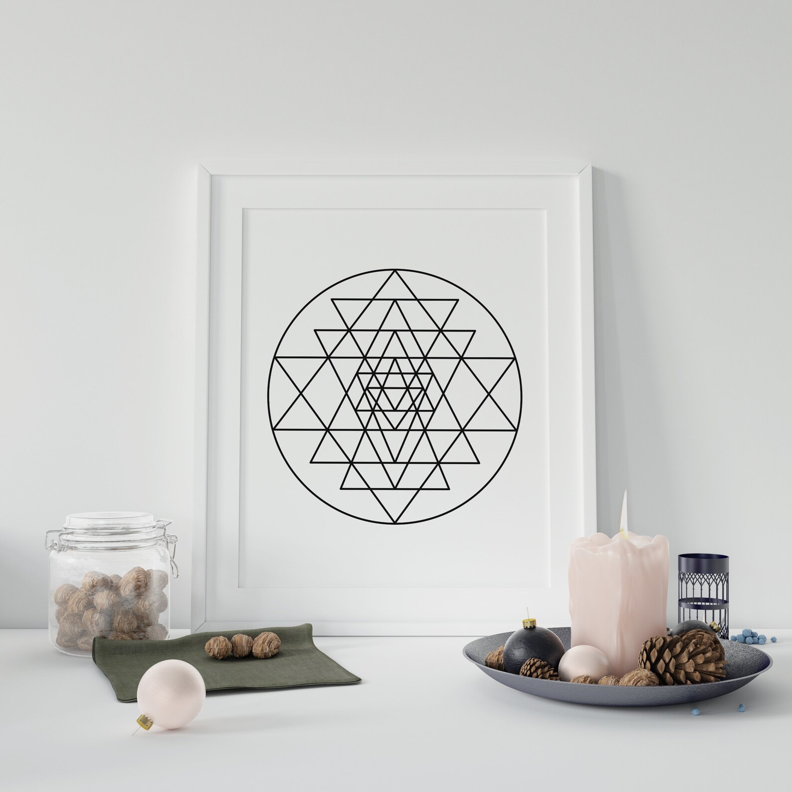 Sri Yantra Svg Png Eps Ai Dxf Pdf Jpg Files | Sri Yantra Vector ...