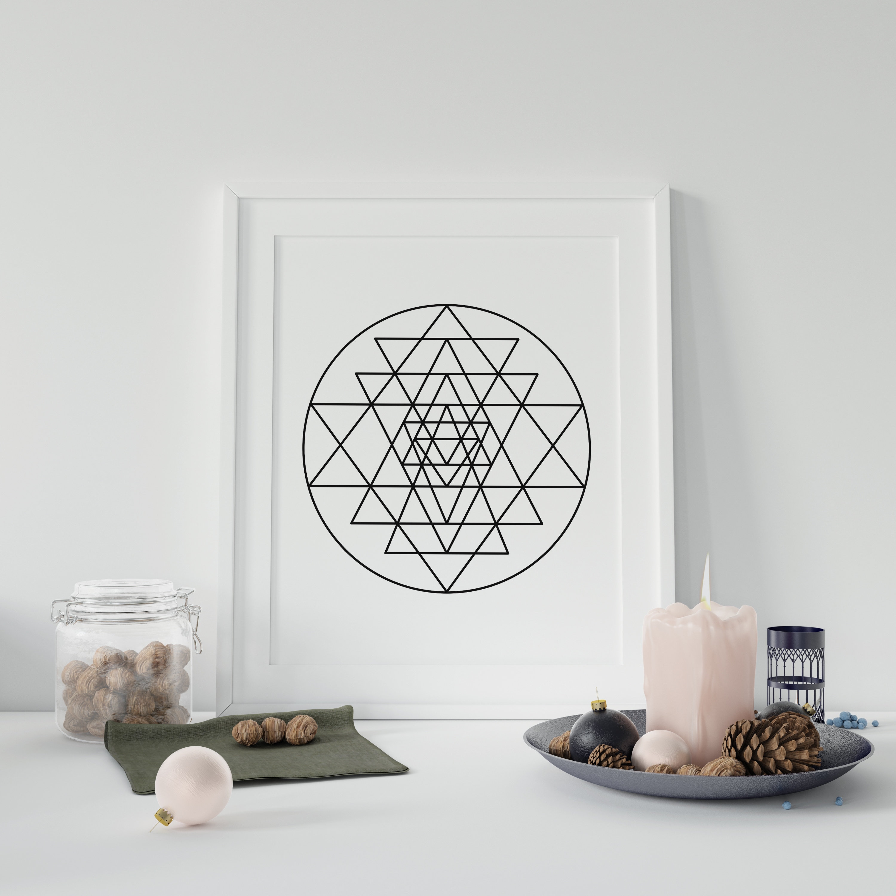 Sri Yantra Svg Png Eps Ai Dxf Pdf Jpg Files | Sri Yantra Vector ...