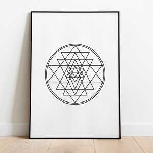 Sri Yantra Svg, Sacred Geometry Svg, Sri Yantra Cut Files, Sri Yantra ...