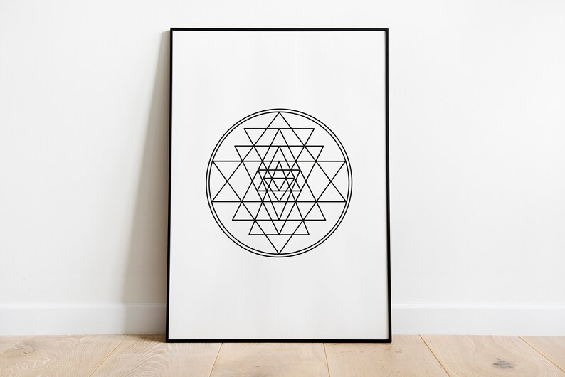 Sri Yantra Svg, Sacred Geometry Svg, Sri Yantra Cut Files, Sri Yantra ...
