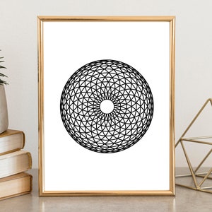 Torus Yantra Wall Art | Sacred Geometry Wall Art | Torus Print | Sacred ...
