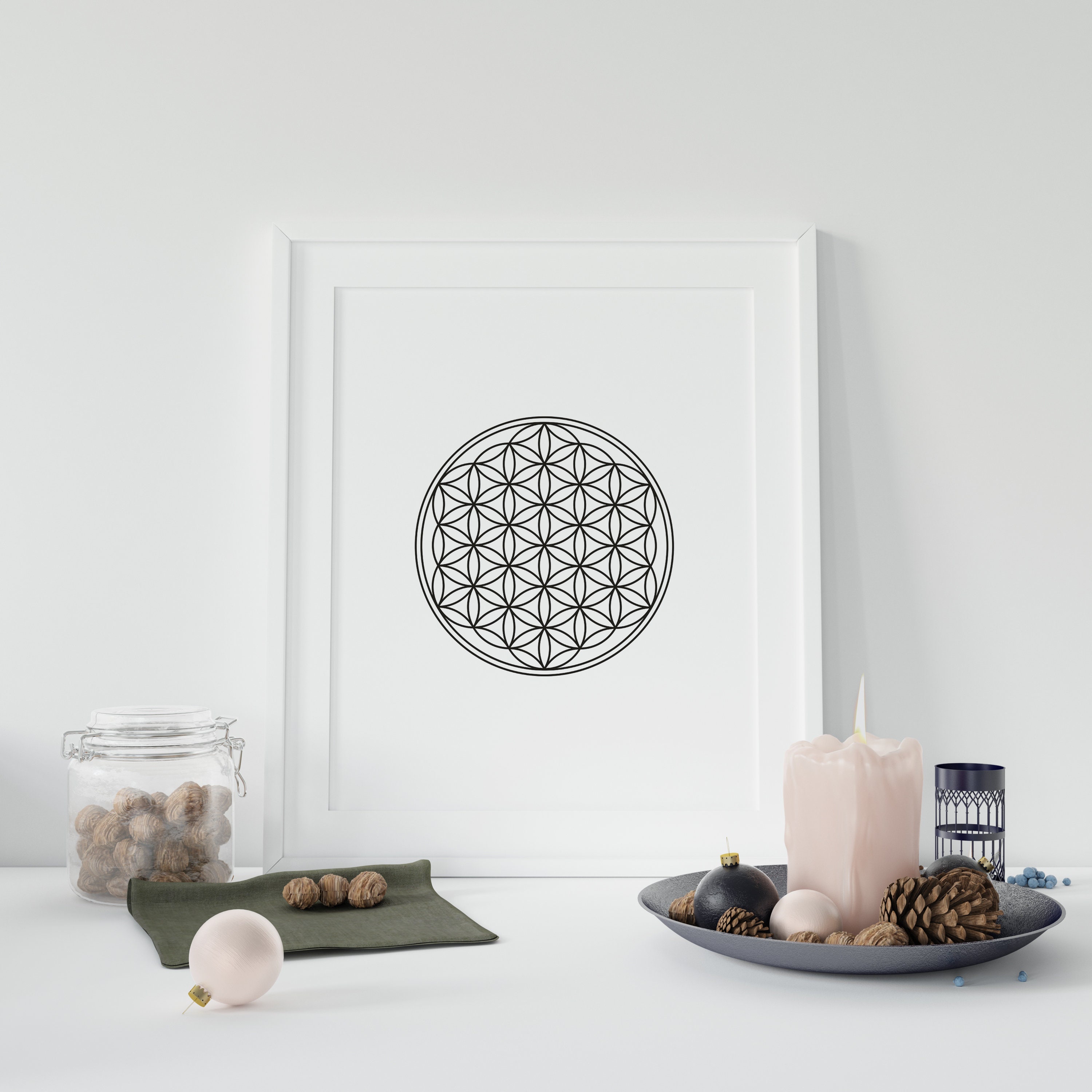 Flower of Life Wall Art | Sacred Geometry Wall Art | Flower of Life ...