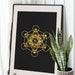 Metatron Print Metatron Cube Poster Sacred Geometry Wall Art Metatron ...