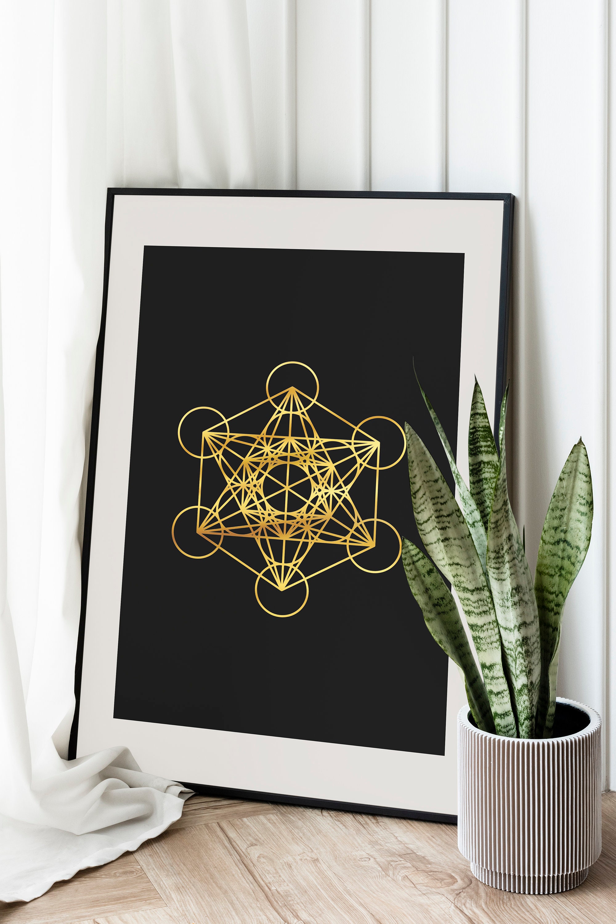 Metatron Print Metatron Cube Poster Sacred Geometry Wall Art Metatron ...