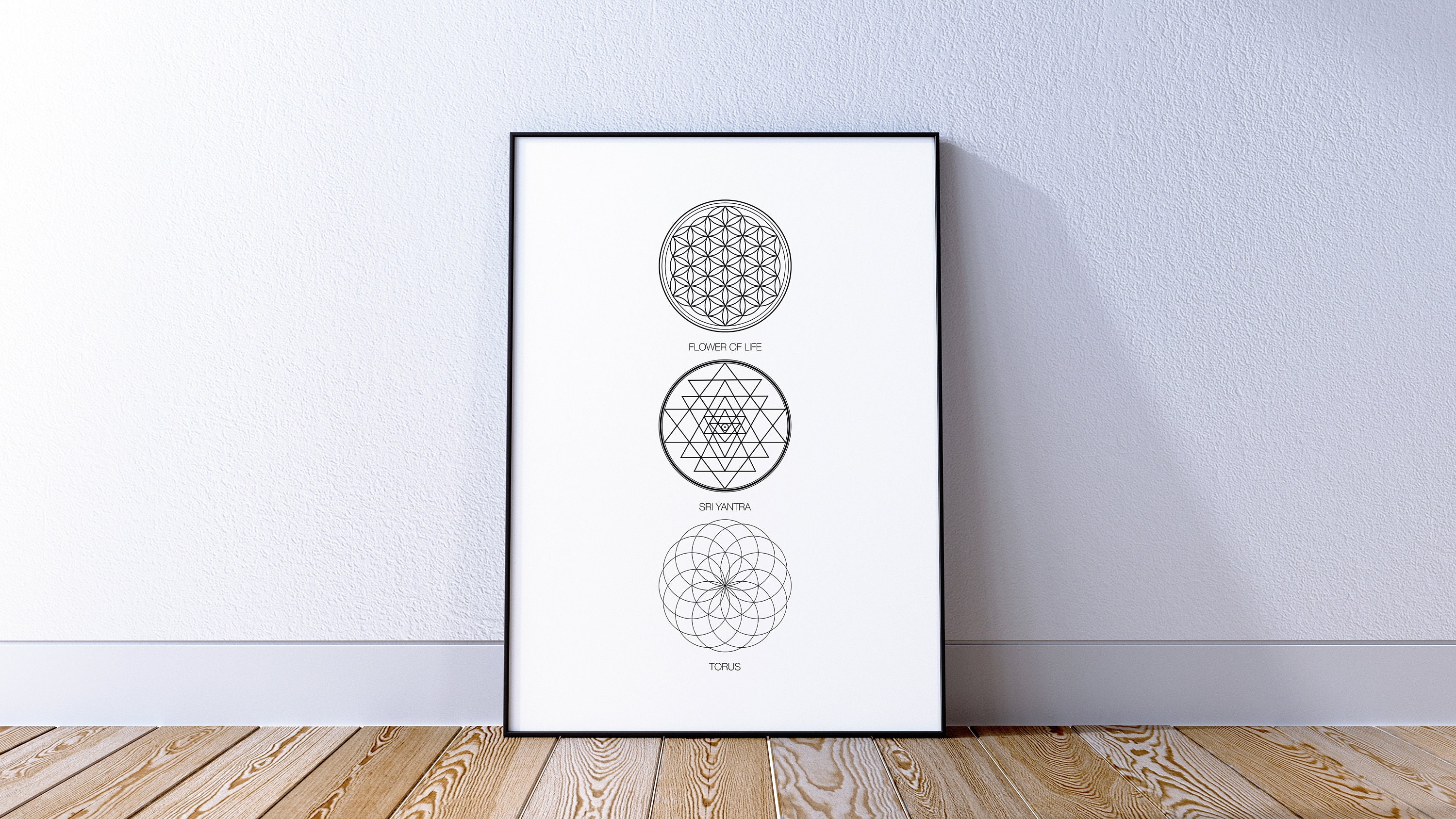 Sacred Geometry Wall Art, Spiritual Wall Decor, Geometric Wall Art ...