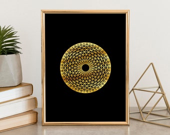 Torus Yantra Wall Art Sacred Geometry Wall Art Torus Print Sacred ...