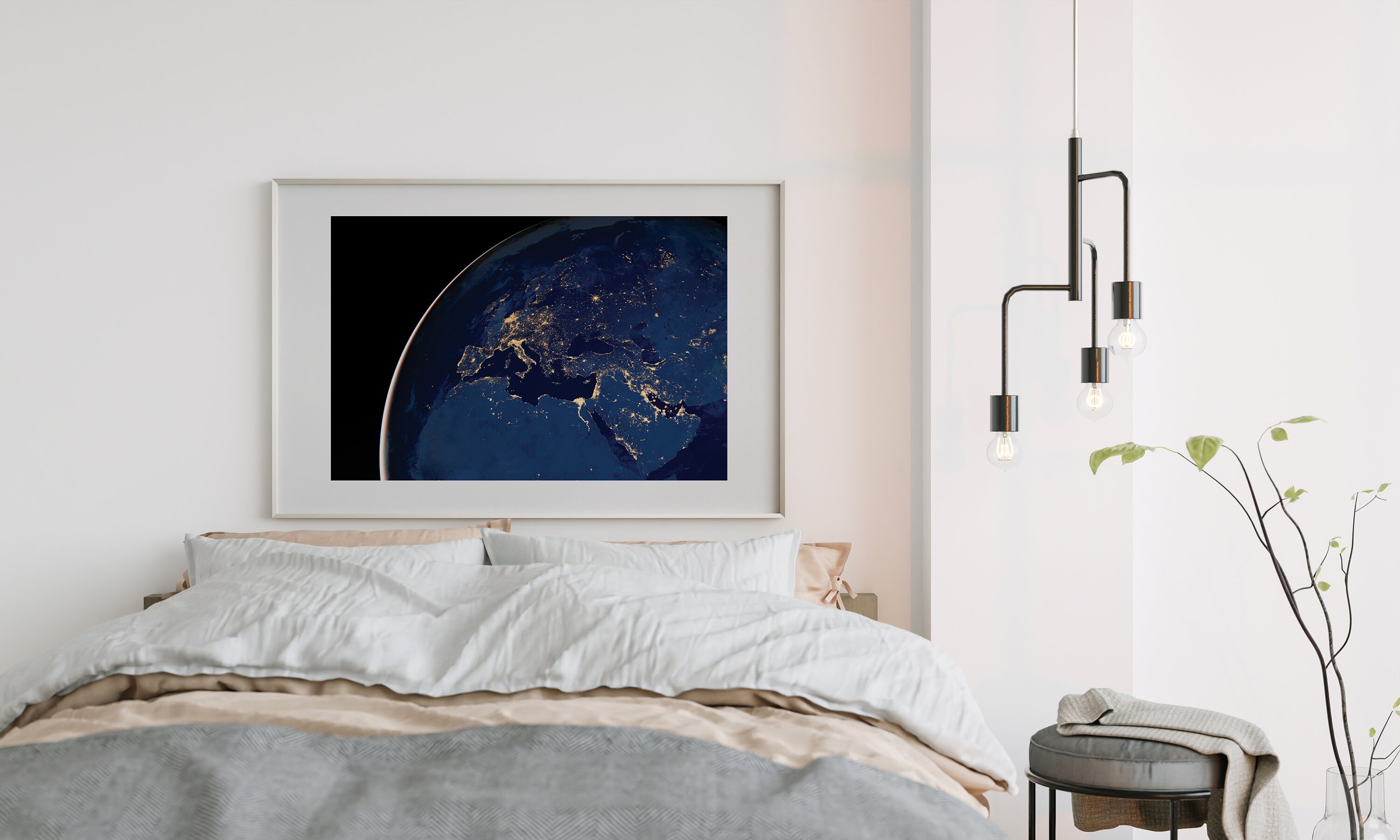 Earth Print, World Map Wall Art, Printable World Map, Earth Wall Art ...