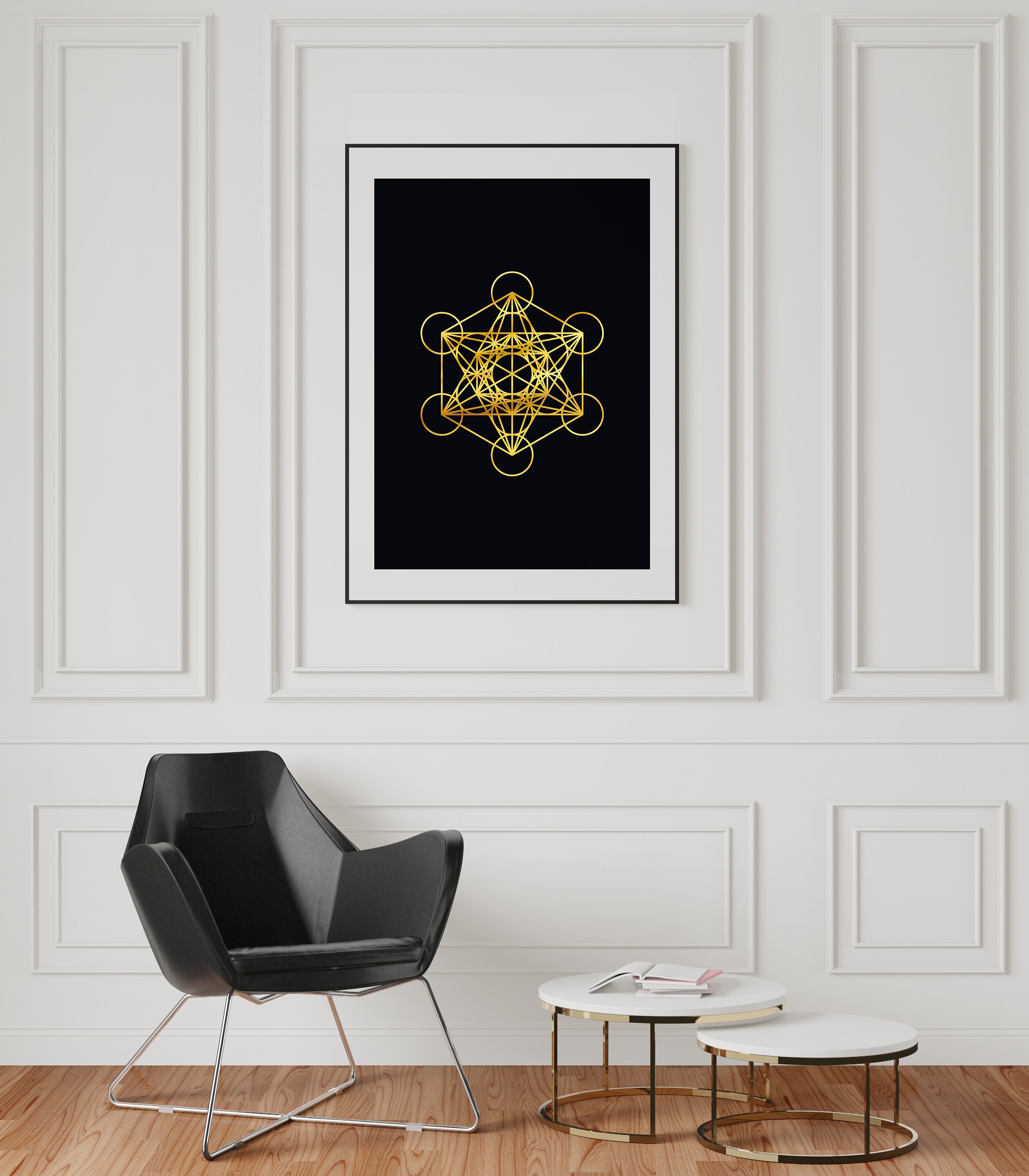 Metatron Print Metatron Cube Poster Sacred Geometry Wall Art Metatron ...