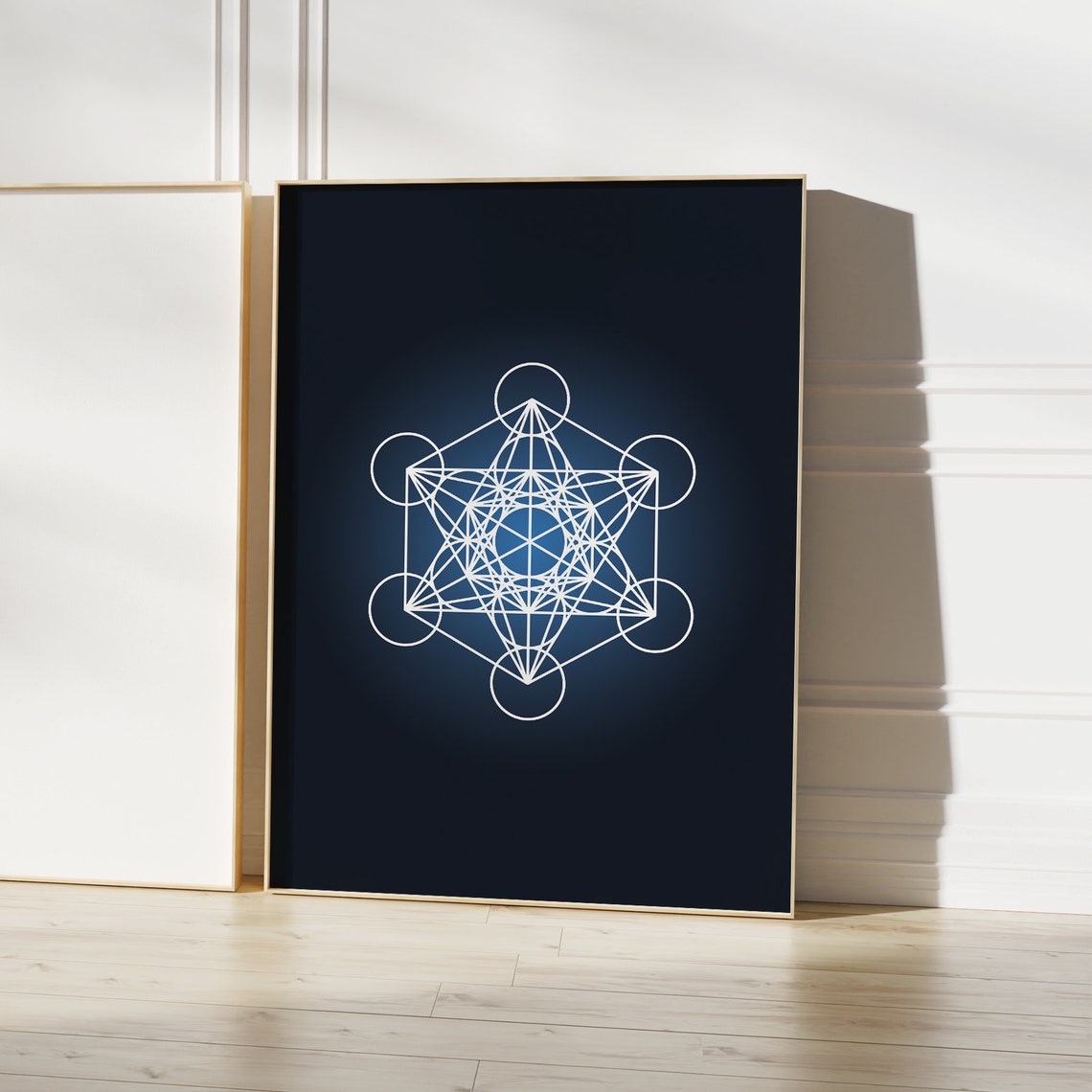 Metatron Cube Wall Art Sacred Geometry Print Yoga Wall Art Metatron ...