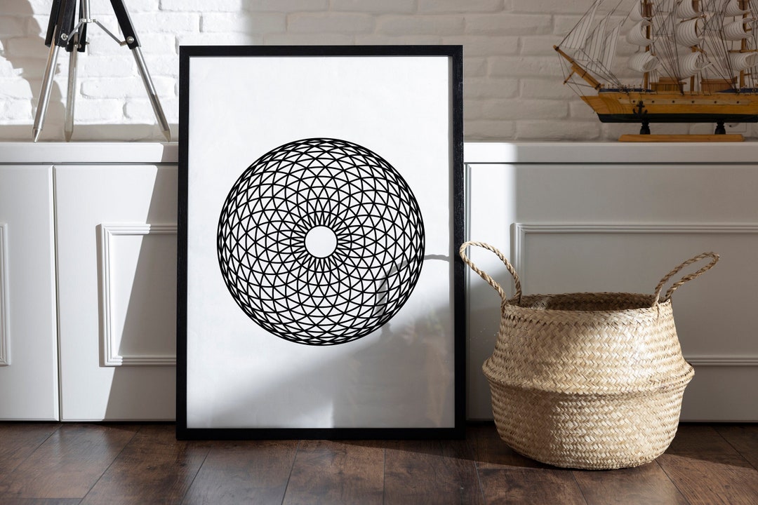 Torus Yantra Wall Art Sacred Geometry Wall Art Torus Print Sacred ...