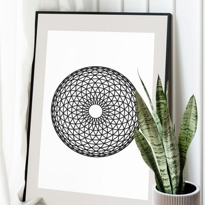 Torus Yantra Wall Art | Sacred Geometry Wall Art | Torus Print | Sacred ...