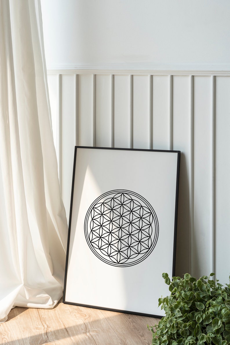 Flower of Life Vector, Flower of Life Svg, Sacred Geometry Svg, Flower ...