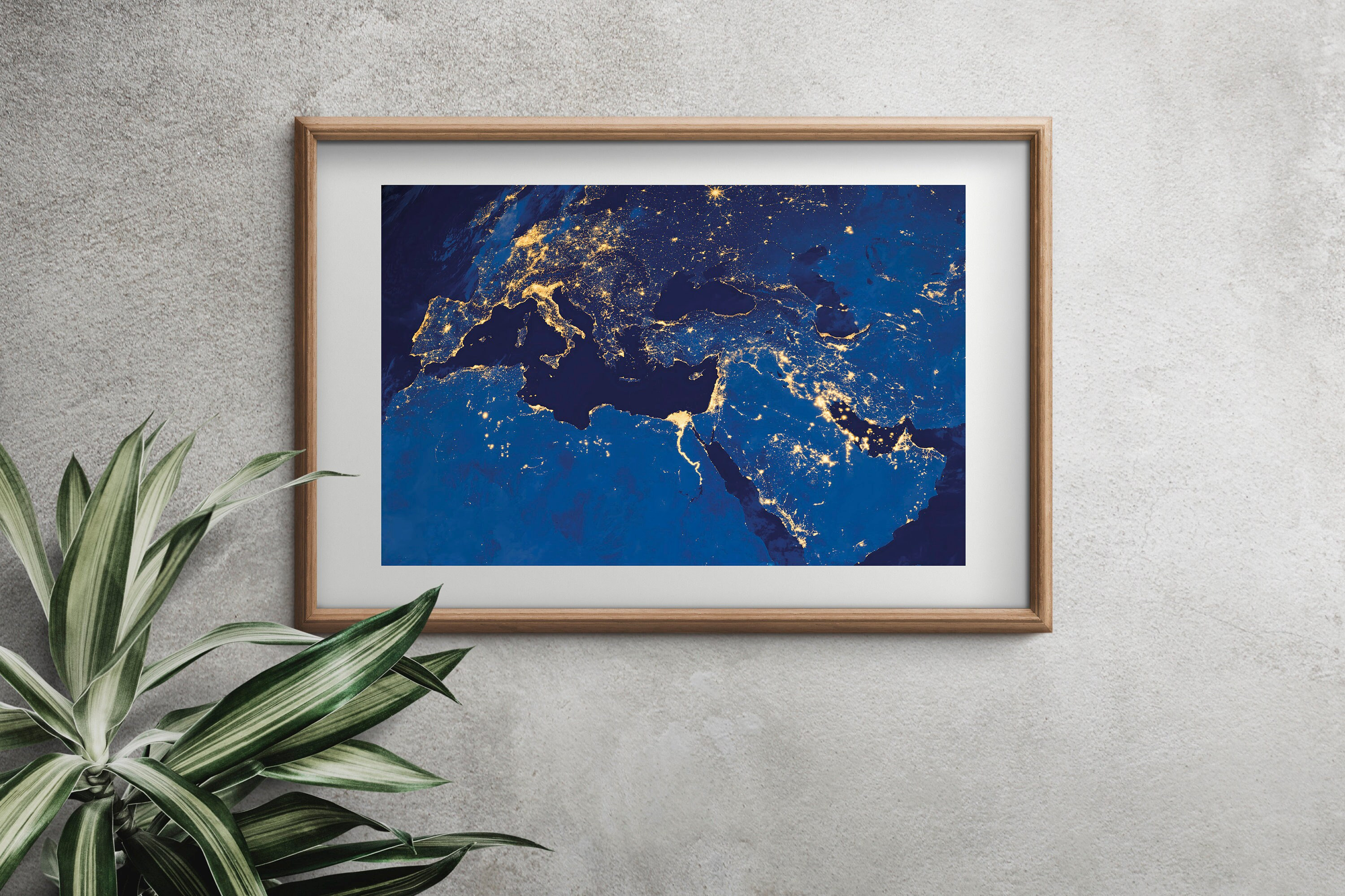 World Map Print, Large World Map, Earth Night Print, NASA Print, World ...