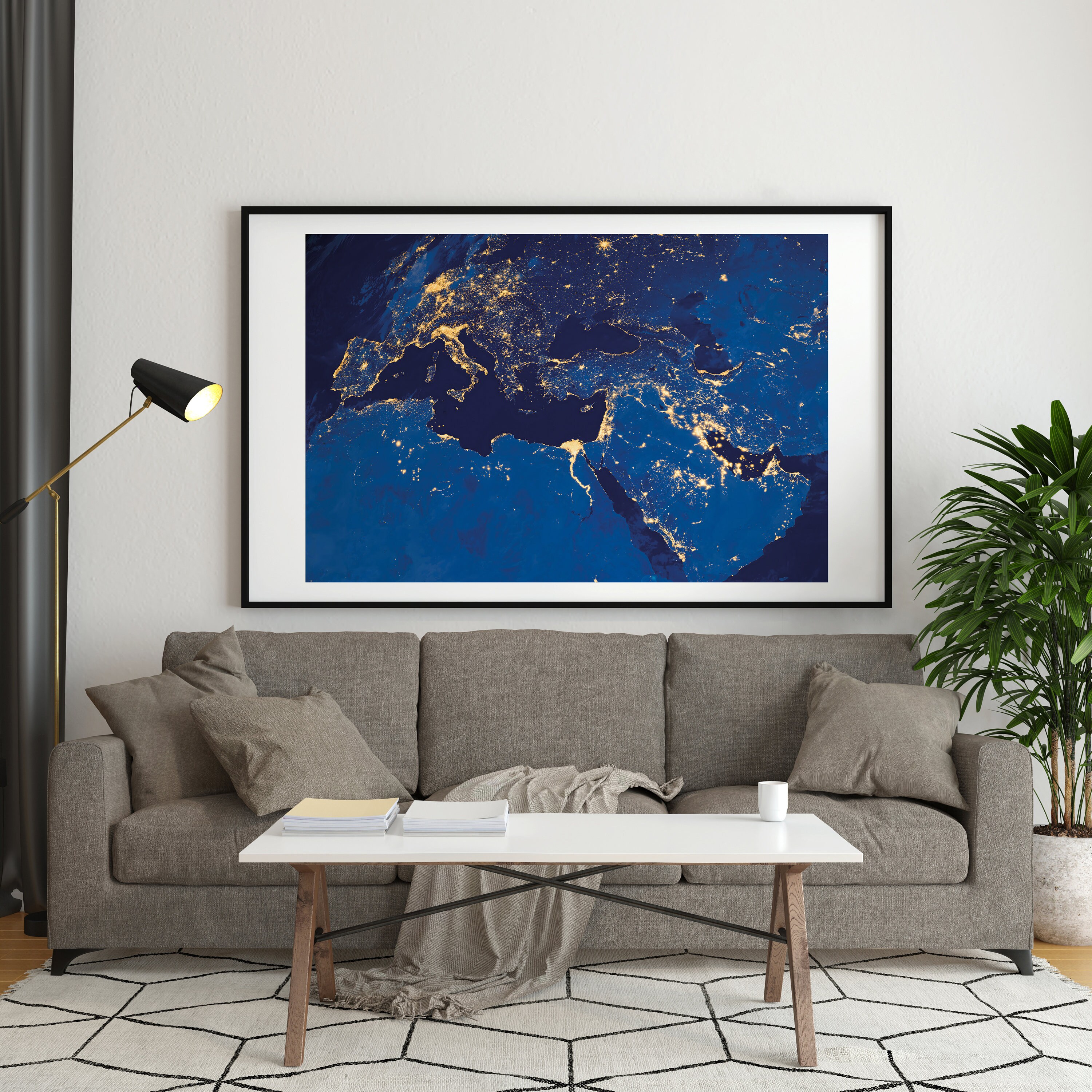 World Map Print Large World Map Earth Print NASA Print - Etsy