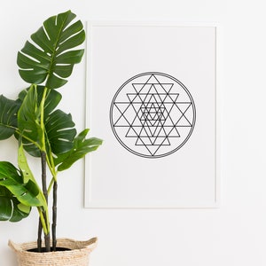 Sri Yantra Svg, Sacred Geometry Svg, Sri Yantra Cut Files, Sri Yantra ...