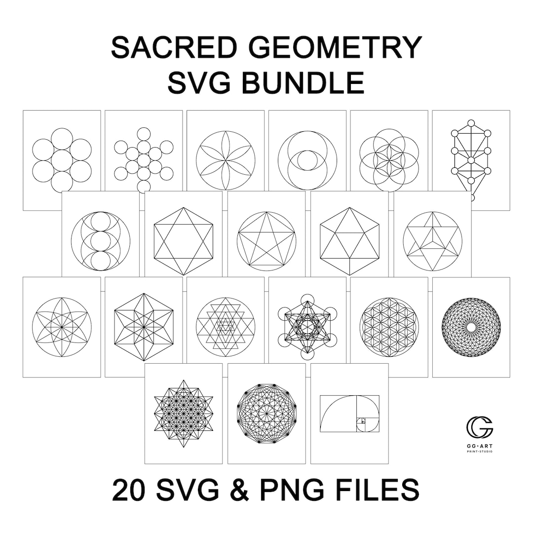 Sacred Geometry Svg | Sacred Geometry Art Bundle | Mandala Svg ...