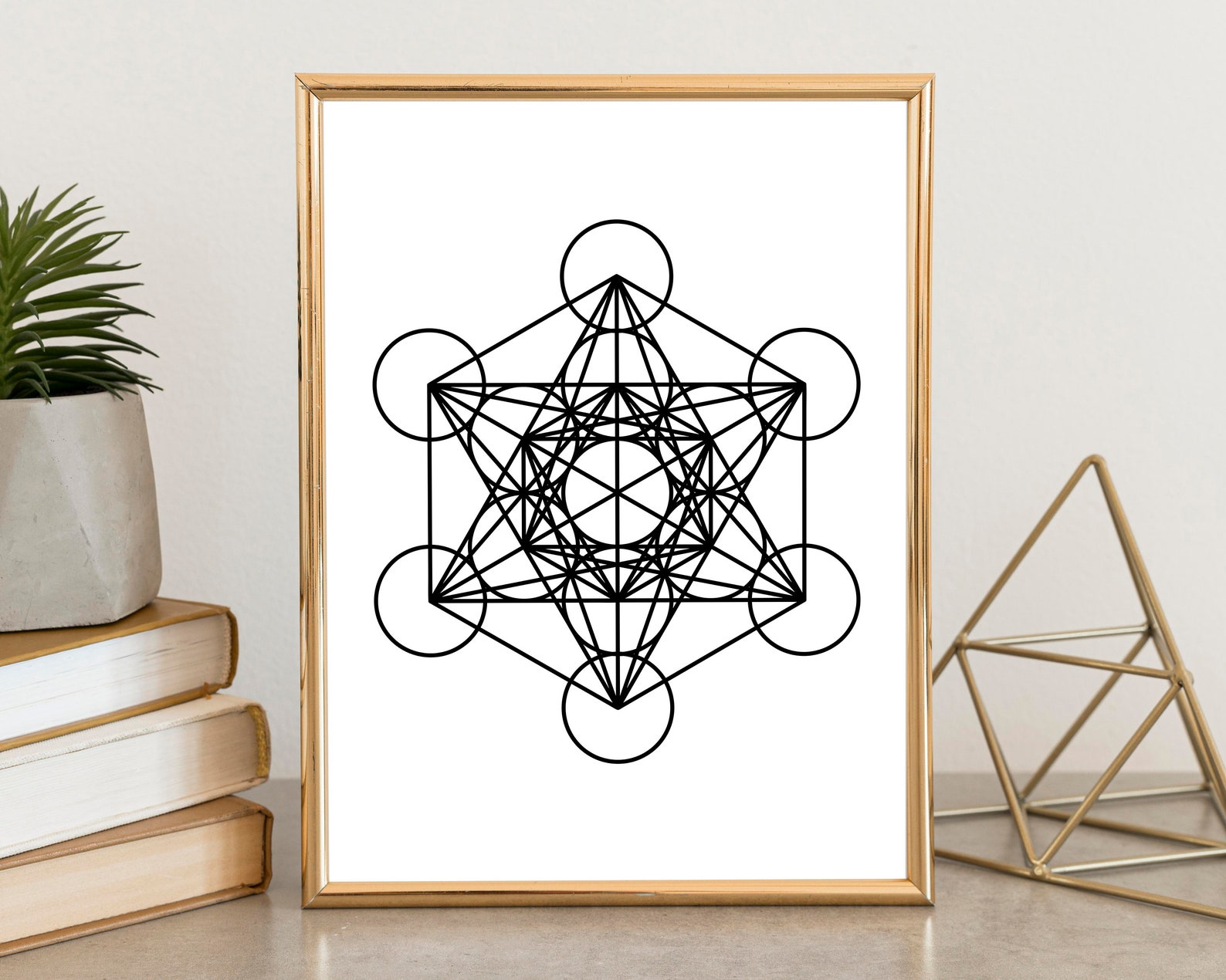 Metatron Cube Wall Art | Sacred Geometry Print | Metatron Print ...