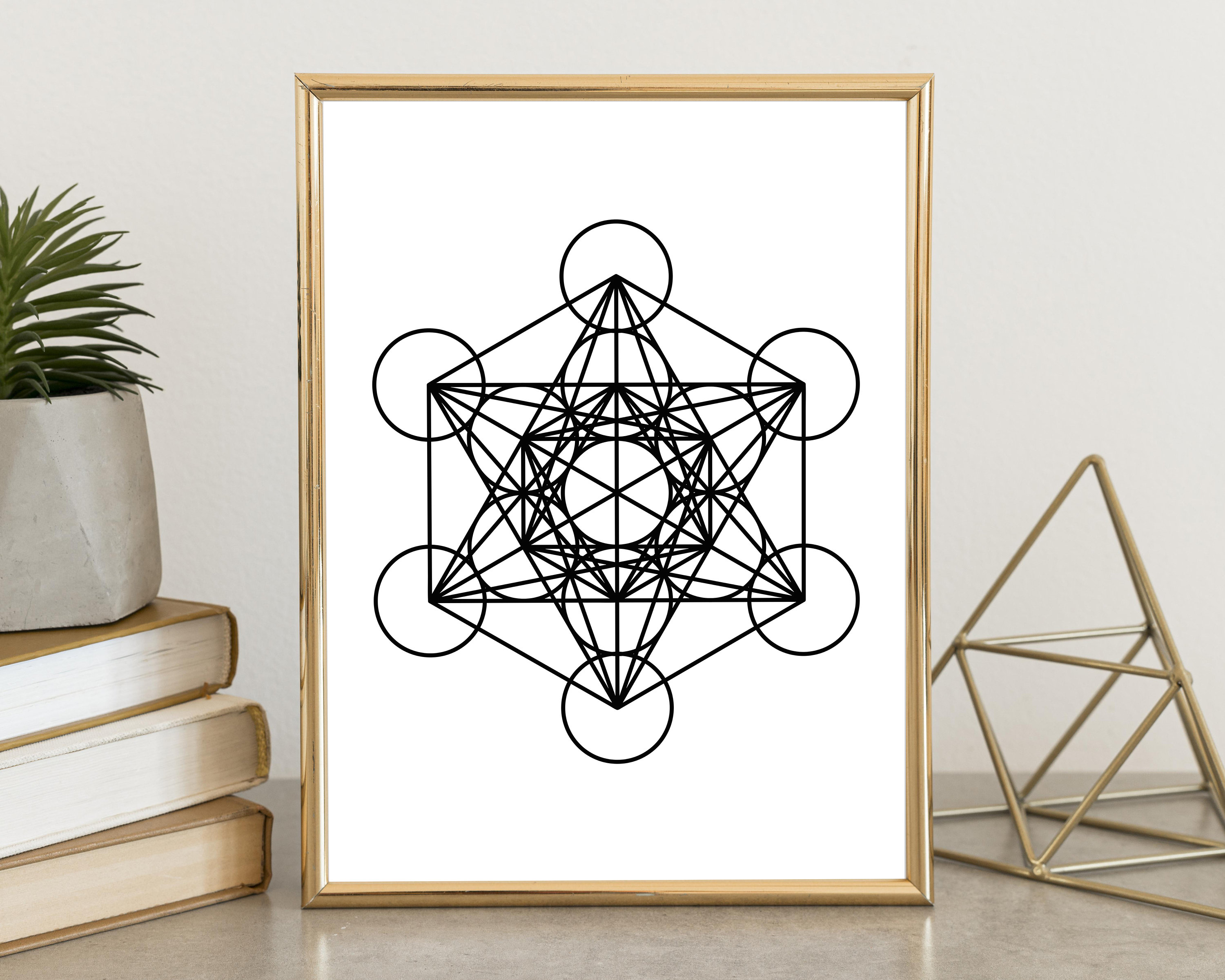 Metatron Cube Wall Art | Sacred Geometry Print | Metatron Print ...