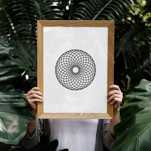 Torus Wall Art | Sacred Geometry Wall Art | Torus Yantra Print ...