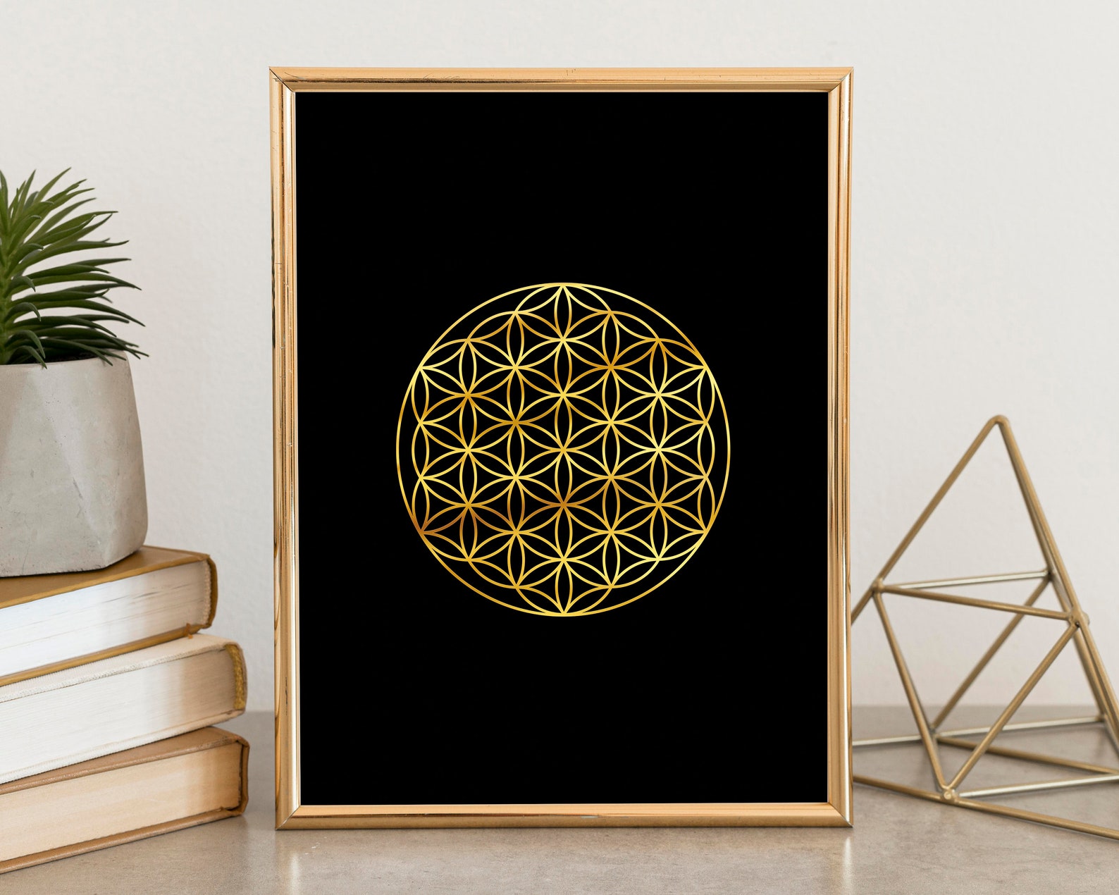 Flower of Life Wall Art Sacred Geometry Wall Art Flower of Life Print ...