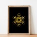 Metatron Print Metatron Cube Poster Sacred Geometry Wall Art Metatron ...