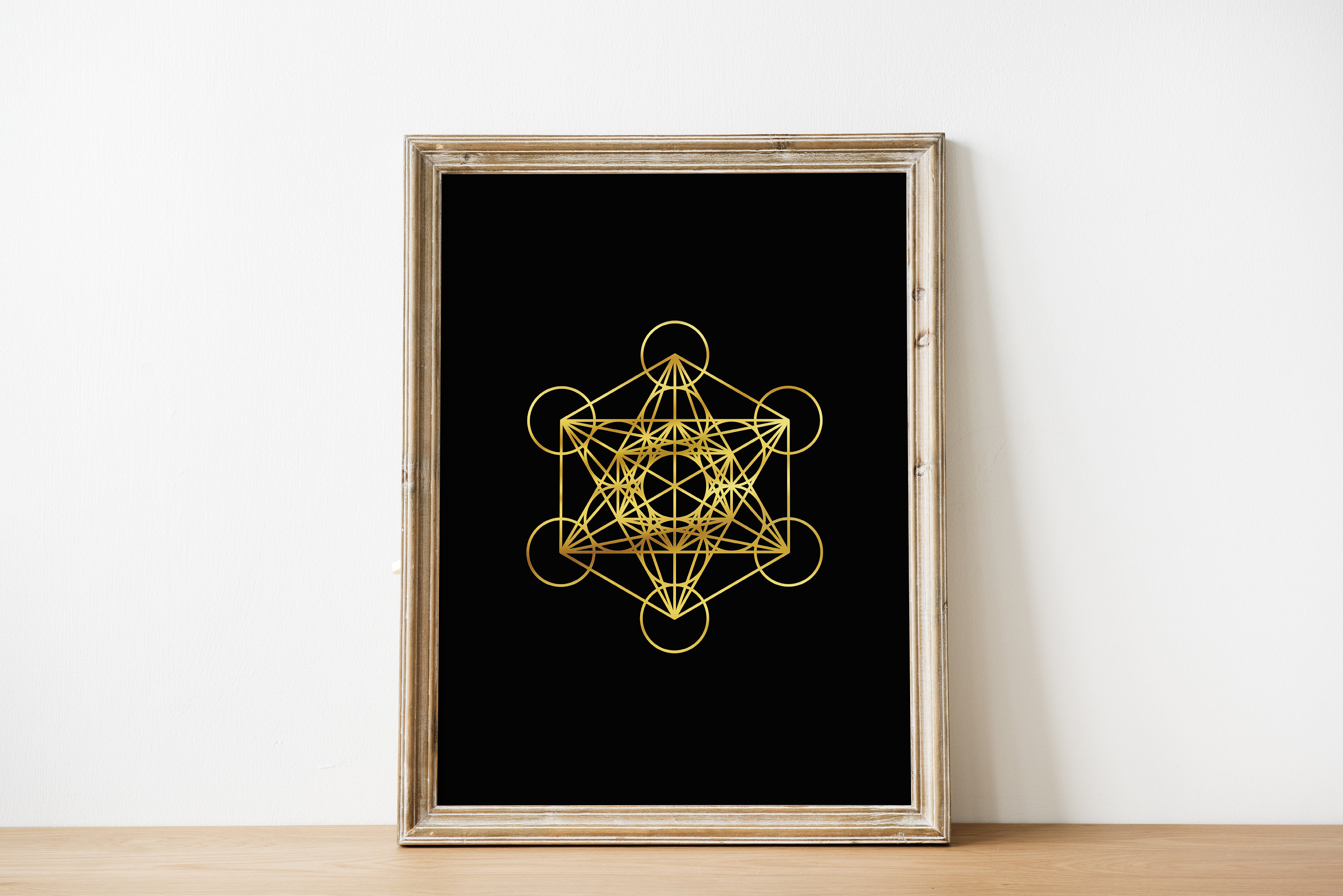 Metatron Print Metatron Cube Poster Sacred Geometry Wall Art Metatron ...