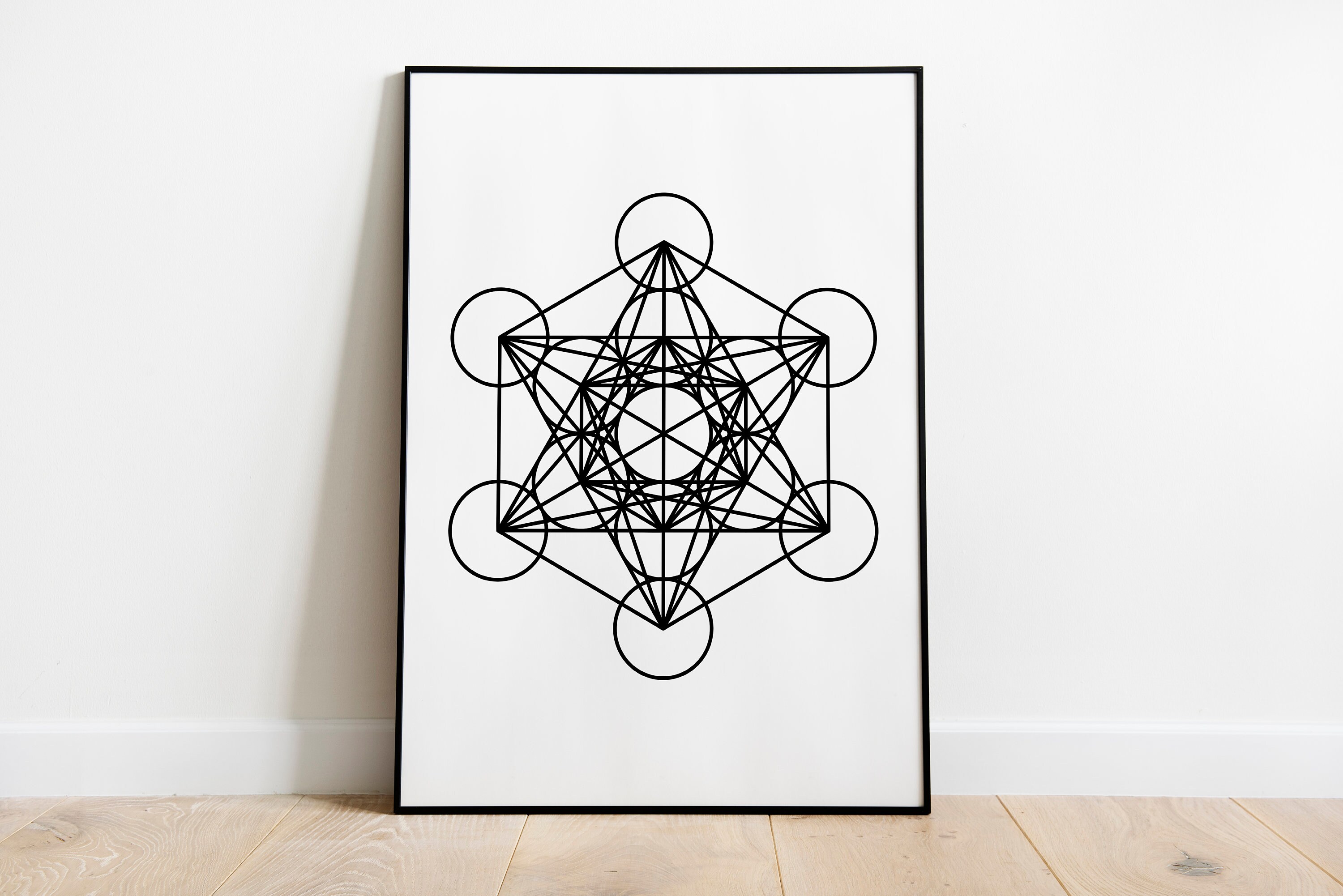 Metatron Cube Laser Cut Files, Metatron's Cube Svg, Sacred Geometry Svg ...